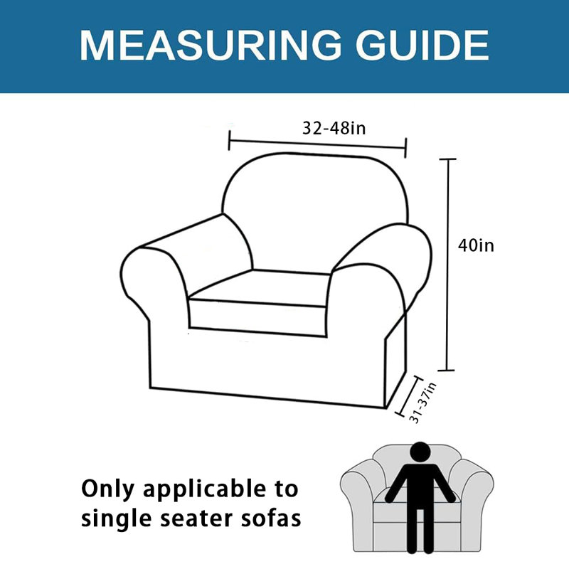 Lark Manor™ Single Sofa Cover, Full Coverage Sofa Cover Set | Wayfair